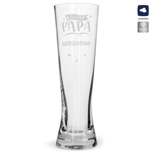 Weizenbierglas mit Gravur online selbst gestalten